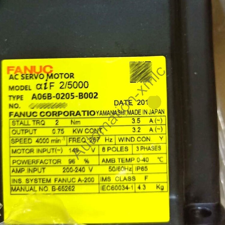 A06B-0205-B002 Fanuc servo motor AIF 2/5000 New in box | eBay