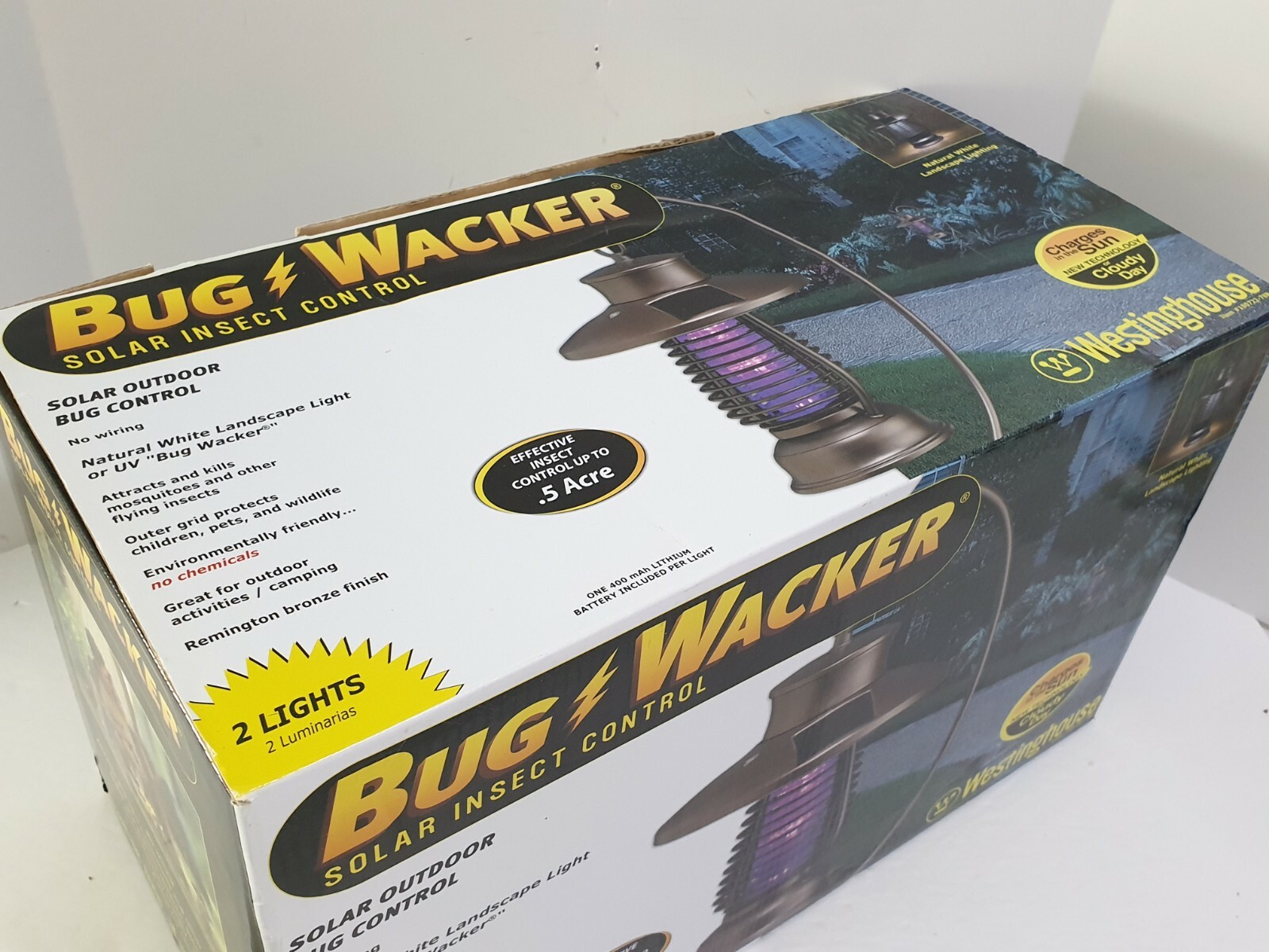 Westinghouse Bug Wacker Solar Insect Control Up to 0.5 Acre | eBay