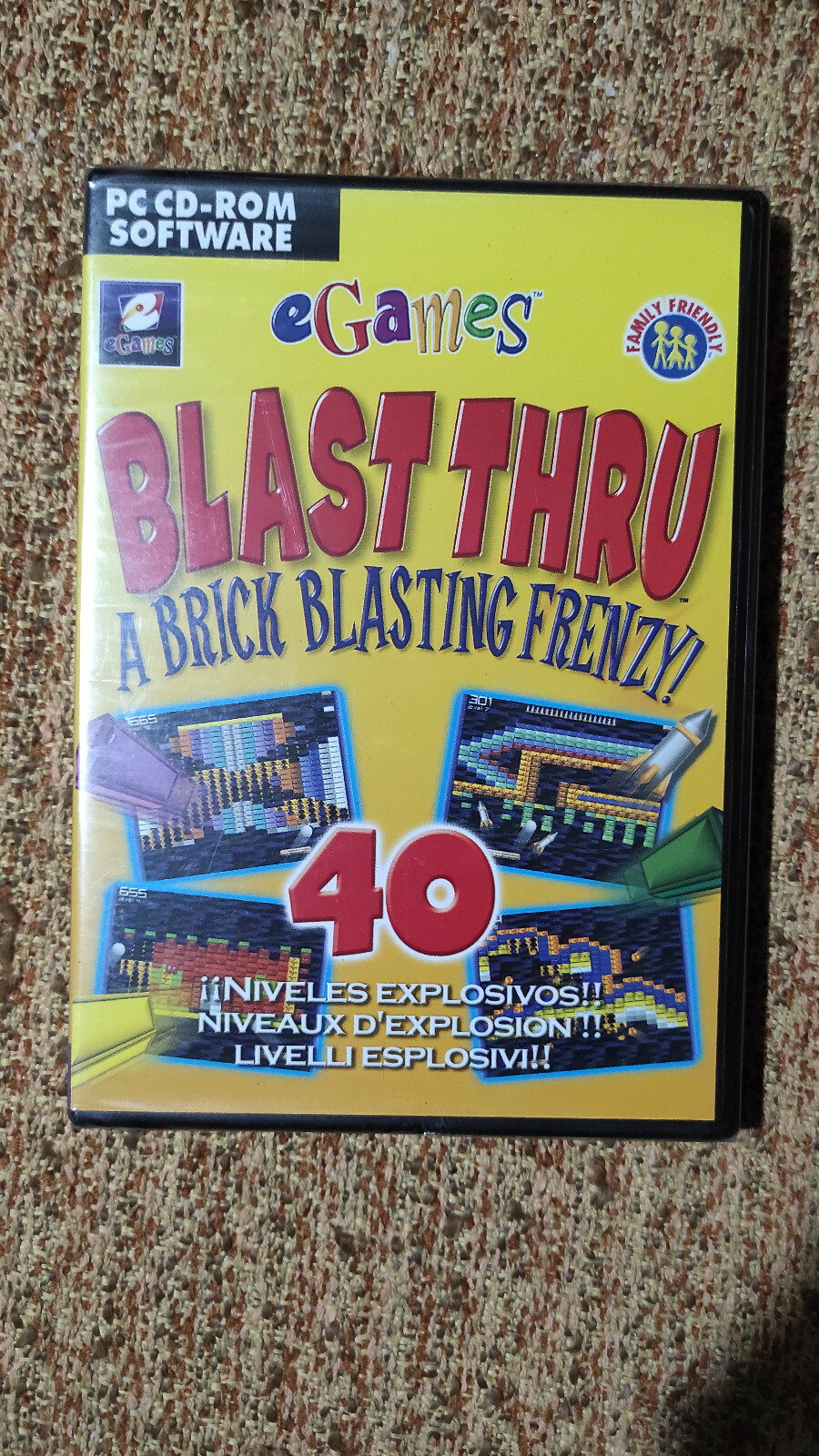 PC COMPUTER BLAST THRU A BRICK BLASTING FENZY EGAMES GREENSTREET NUOVO ...