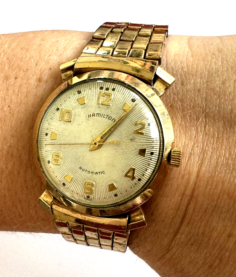 Rare Vintage Hamilton 661 Swiss Automatic Men's Watch 10K Gold Filled ...