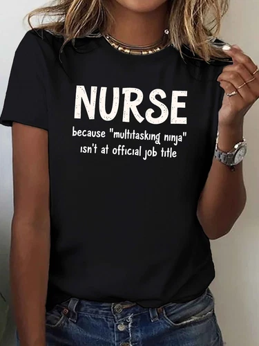 NURSE Multitasking Ninja Women's Pure T-shirt Comfortable Fit | eBay