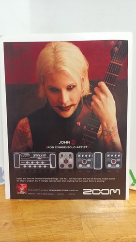 JOHN 5 ALBUM PROMO ZOOM GUITAR EFFECTS ORIGINAL PRINT AD 11 X 8.5. C2 ...
