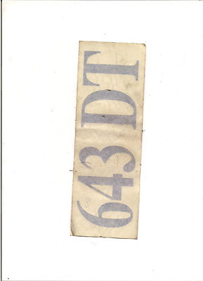 UTB UNIVERSAL TRACTOR DECAL STICKER 643 DT | eBay UK