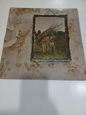 LED ZEPPELIN 4TH ALBUM 1st Press atlantic RARE LP record vinyl INDIA ...