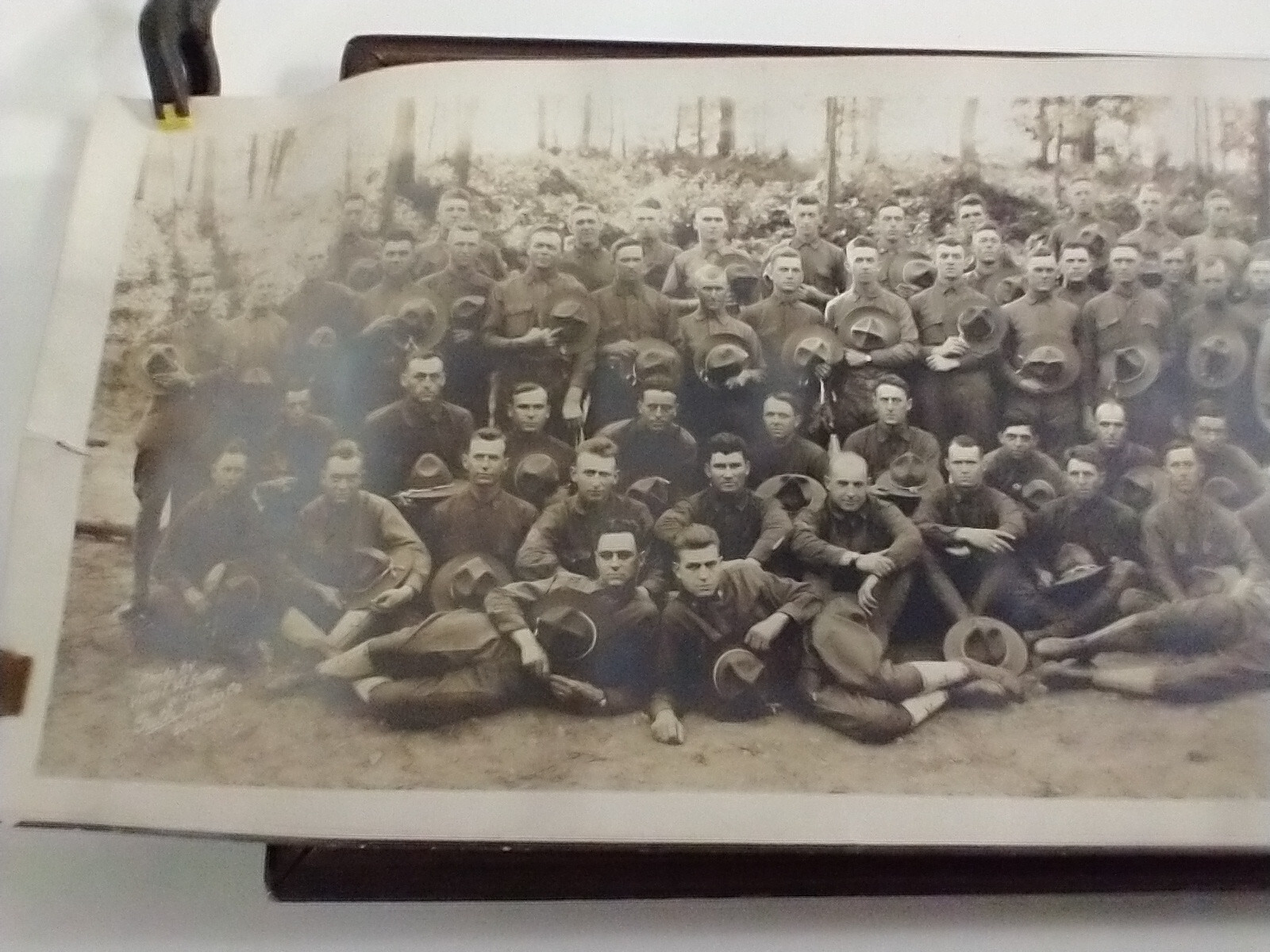 303 RD INFANTRY MACHINE GUN CO.CAMP DEVENS MA JUNE 1918 YARD LONG PHOTO ...