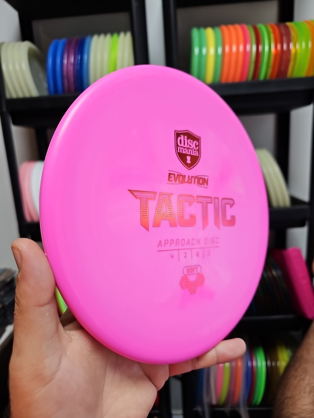 Discmania Discs Exo Soft Tactic Pink 175g Evolution Disc Golf Approach ...