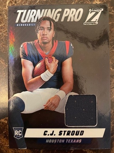CJ Stroud 2023 Panini Zenith Football RC Turning Pro Memorabilia Patch ...