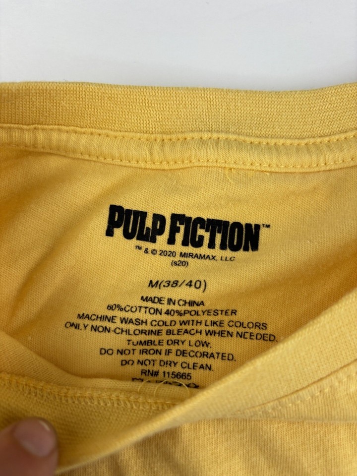 Quentin Tarantino Pulp Fiction Yellow Long Sleeve Miramax Official ...