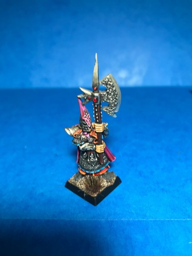 WARHAMMER DARK ELF WITH HALBERD HQ PAINTED METAL OOP 1992 BY GAMES ...