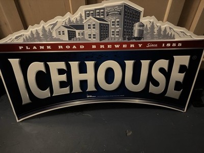 Icehouse Beer Tin Metal Sign Tacker Bar Man Cave Brewing Advertising ...