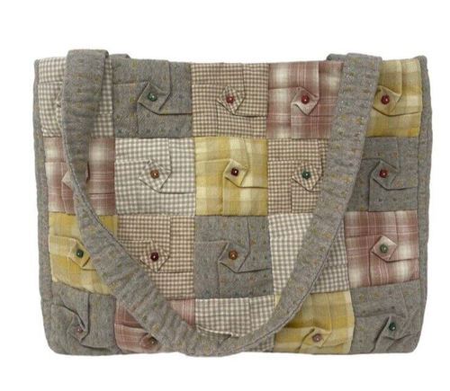 Handmade Tote Bag PINWHEEL Quilted Patchwork Hand Crafted | eBay