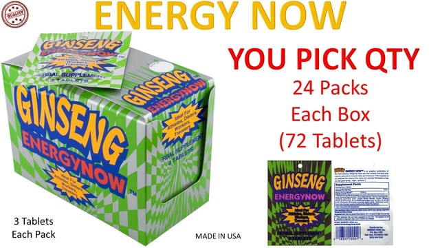 Energy Now Ginseng Herbal Supplement 144 Packets for sale online | eBay