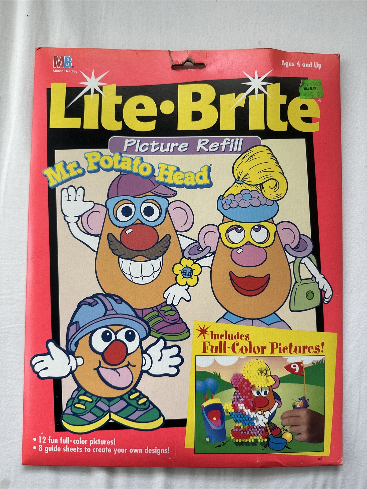 Milton Bradley Mr Potato Head Tater Spud Lite Brite Picture Refill 1996 ...