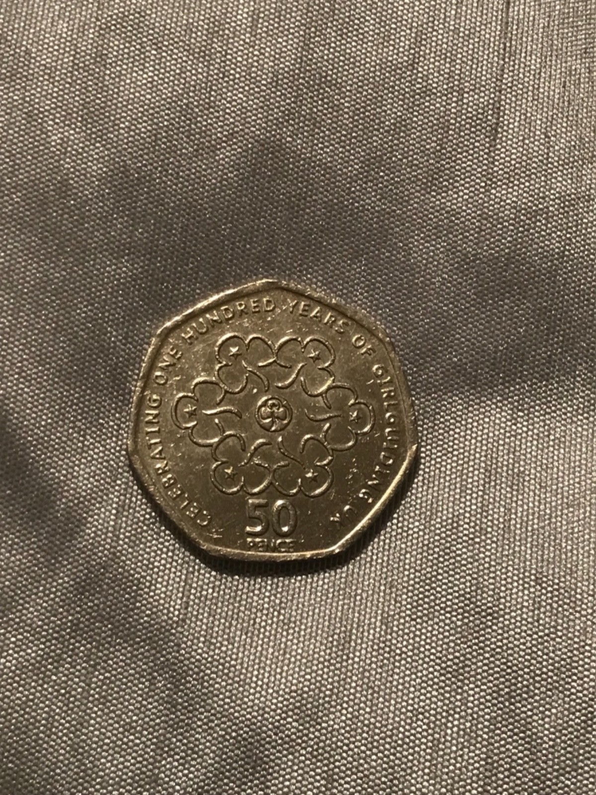 50P COIN RARE - 100 Years Of Girlguiding In UK - Girl Guides FIFTY ...