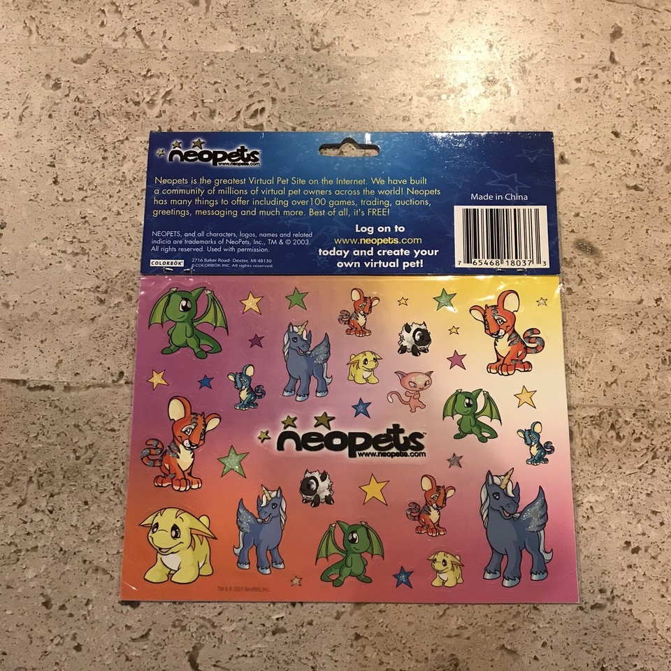 Neopets Stickers New In Package | eBay