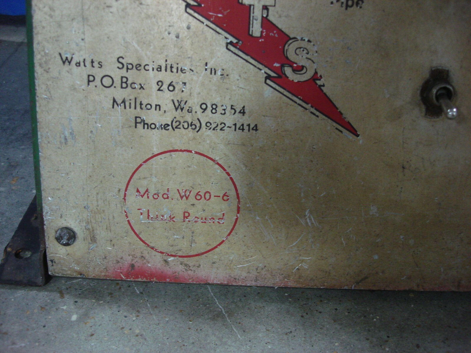 WATTS W60-6 AUTOMATIC FLAME CUTTER SHORT PIPE WELDING BEVELER BEVELING ...