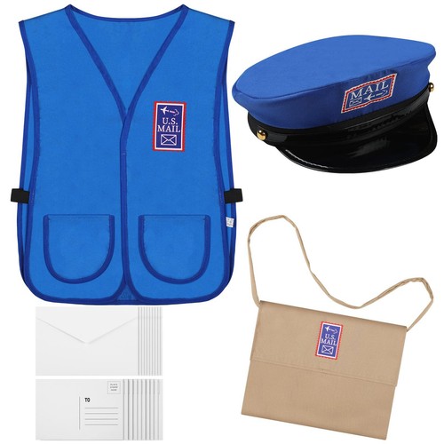 Halloween Mailman Costume Set Postal Costume for Kids Dress up Party ...
