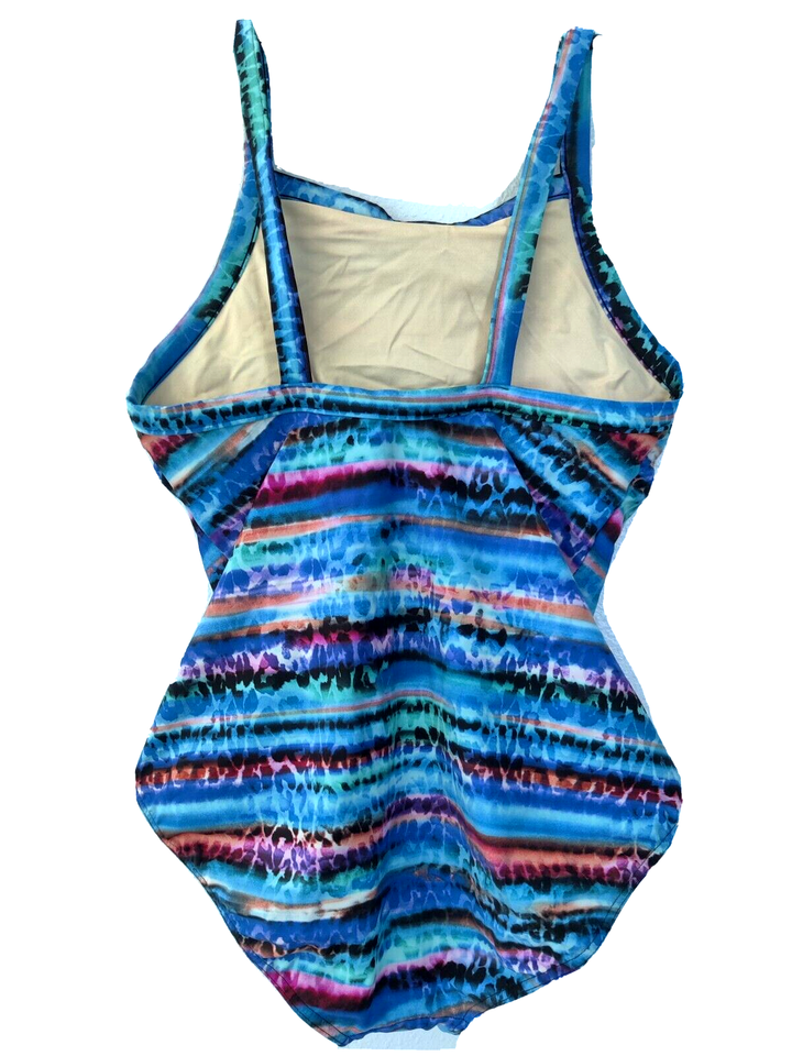 Miraclesuit Estilo One Piece Bathing Swim Suit Sz 12 Nylon Spandex ...