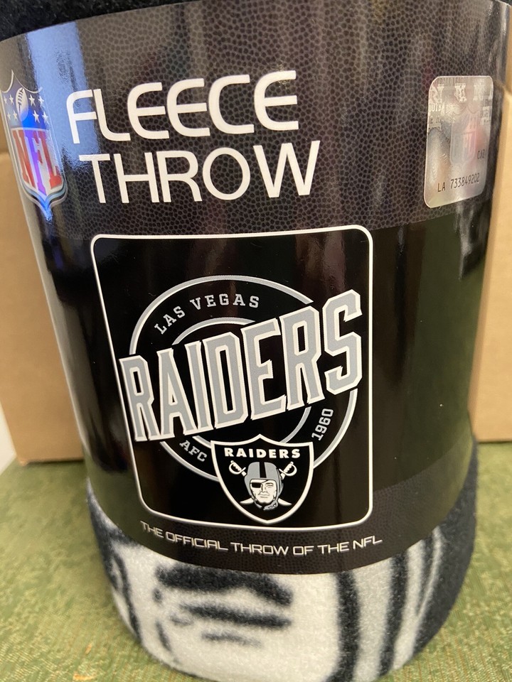 Las Vegas Raiders NFL Fleece Throw Blanket 50" x 60" | eBay