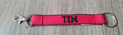 New Tim Personalized Keychain Red and Black | eBay