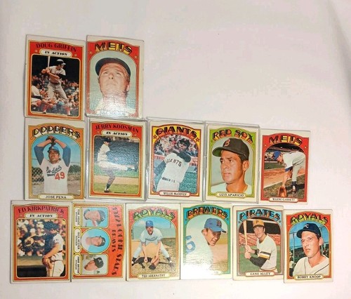 1972 Topps Baseball Card SET (13) Stars HOF MCCOVEY KOOSMAN APARICIO PENA💥VGEX | eBay