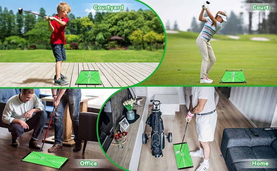 Golf Training Mat for Swing Detection Batting Divot Golf Hitting ...