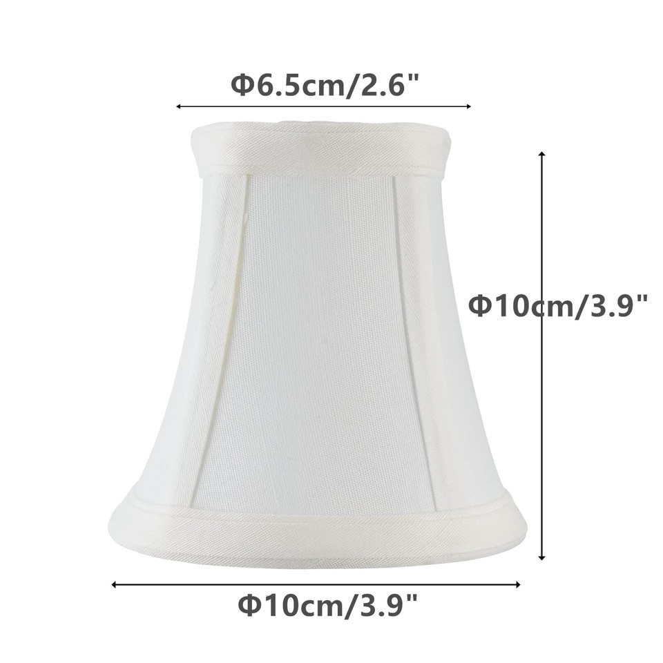 Mini Lamp Shade Clip On Bulb for Candelabra Bulbs- Barrel Fabric Shade ...