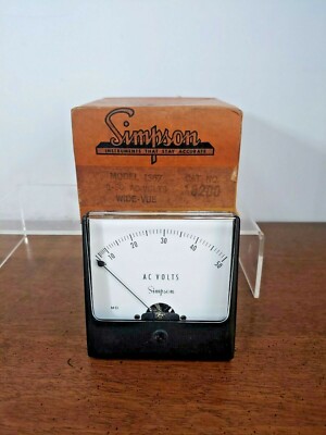 Amp & Voltmeters - Vintage Simpson Model