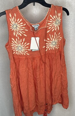 Women's Nostalgia Orange Top NWT Size S | eBay