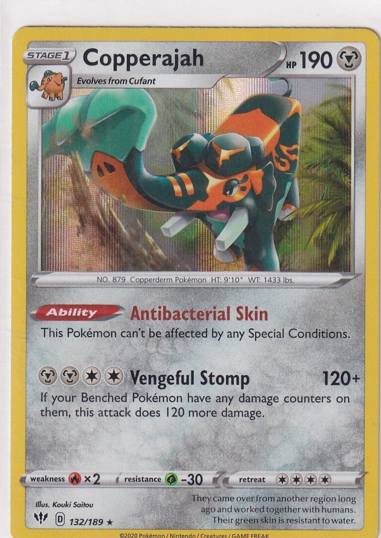 Pokemon Flammende Finsternis Nr. 132/189 Copperjah Holo englisch | eBay.de