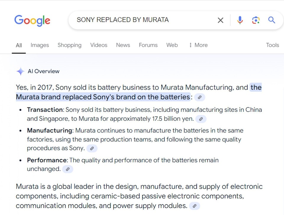 CR2032 Keyless Entry Car Remote Key FOB Battery - 5 pkg Murata ...