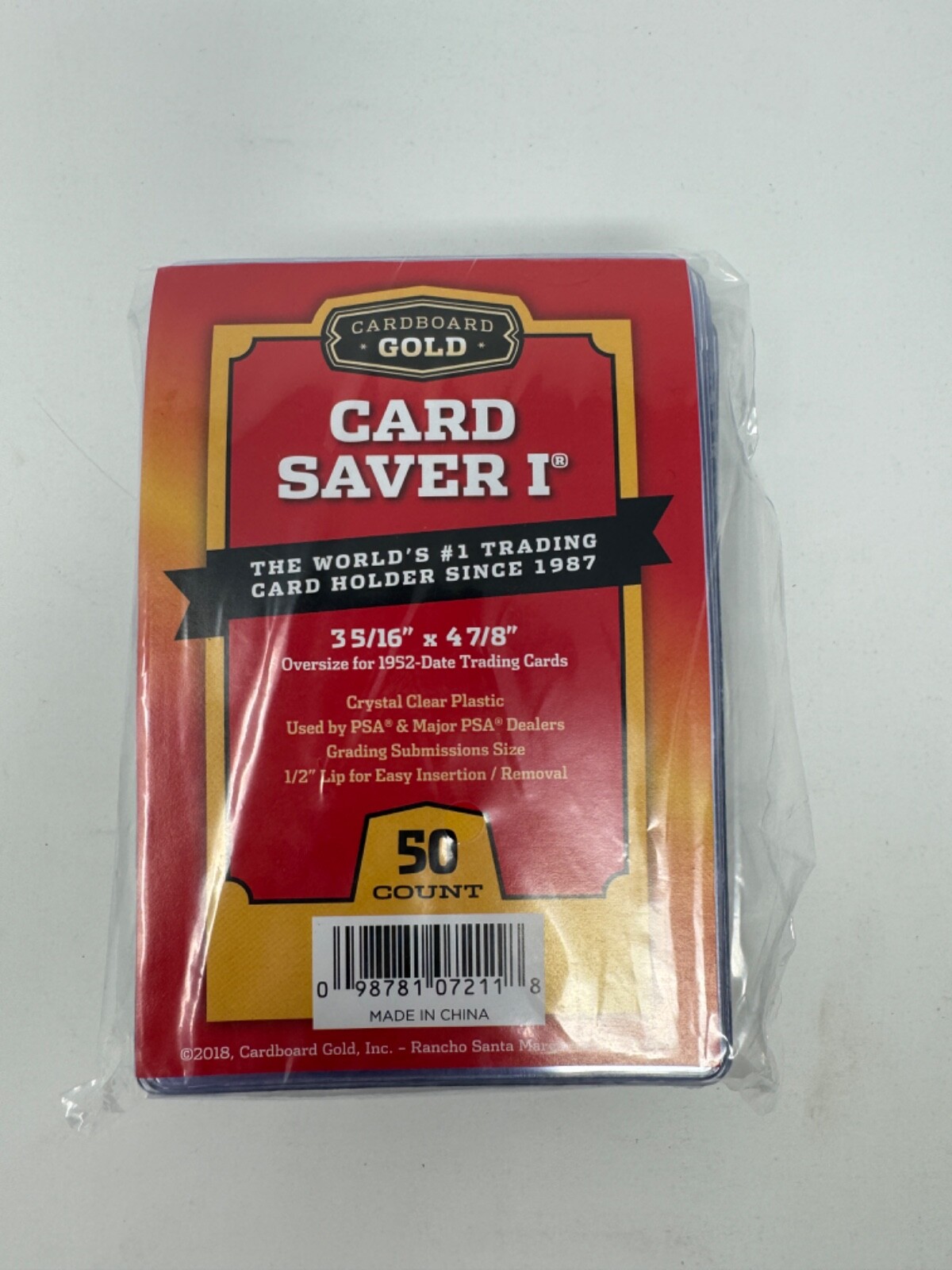 Cardboard Gold Card Saver 1 - 2x 50ct Semi-Rigid Card Holders - PSA ...