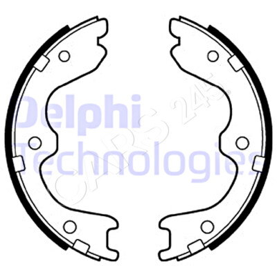 DELPHI Parking Brake Shoe Set For NISSAN 350 Z Coupe Roadster 02-09 ...