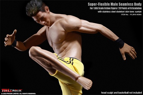TBLeague M36A 1:6 Suntan Skin Male Body Seamless Flexible Gym Action ...