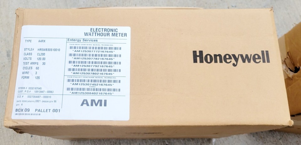 Honeywell Electric Utility Meter AMI A4RX id# 0032167645 120-480v 3wd ...