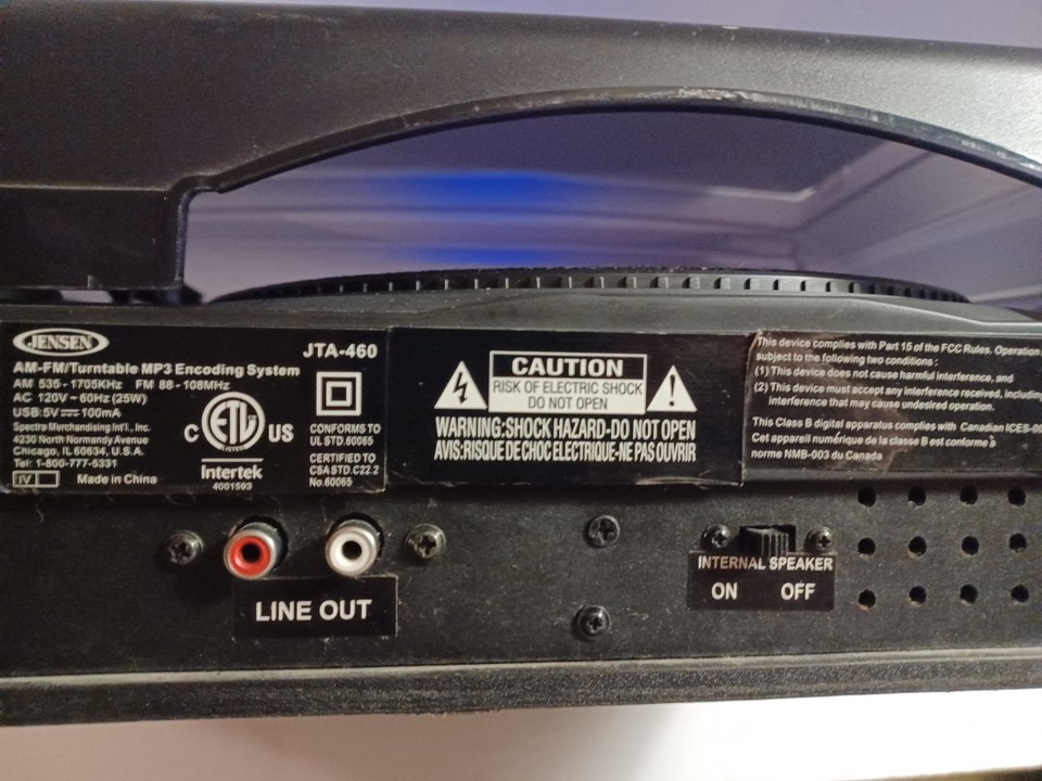 JENSEN Record Player -AM FM Radio JTA-460Good Condition | eBay
