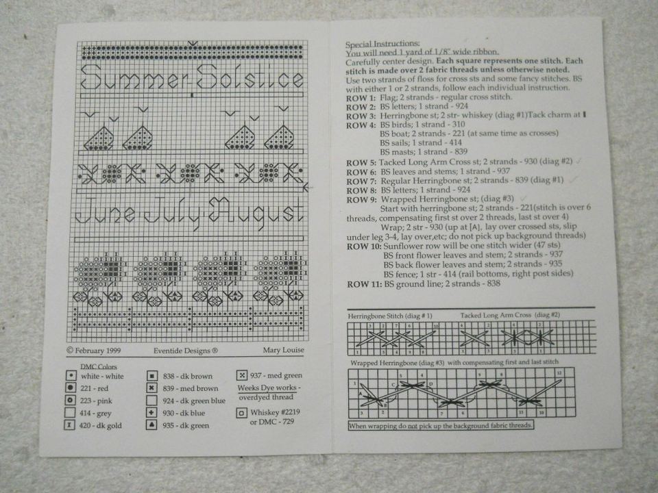 Needle Keeper Eventide Designs Summer Solstice Cross Stitch Pattern ...