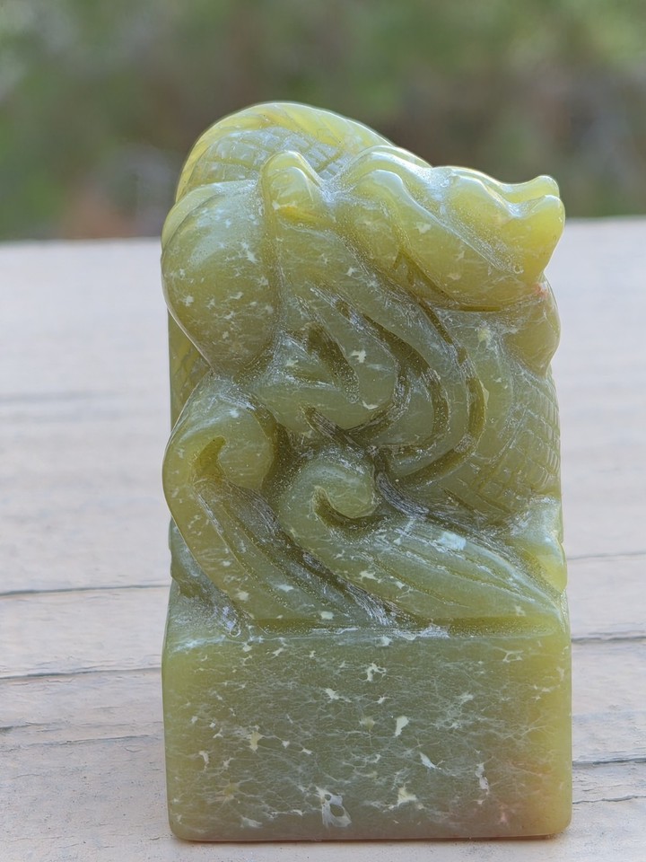 Chinese Seal Kit Carved Shoushan Stone Chop Stamp With Red Ink 2 ...