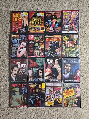 Lot of (16) NEW 50s/ 60s/70s/80s Cult Horror, Cult Classics, Roger ...