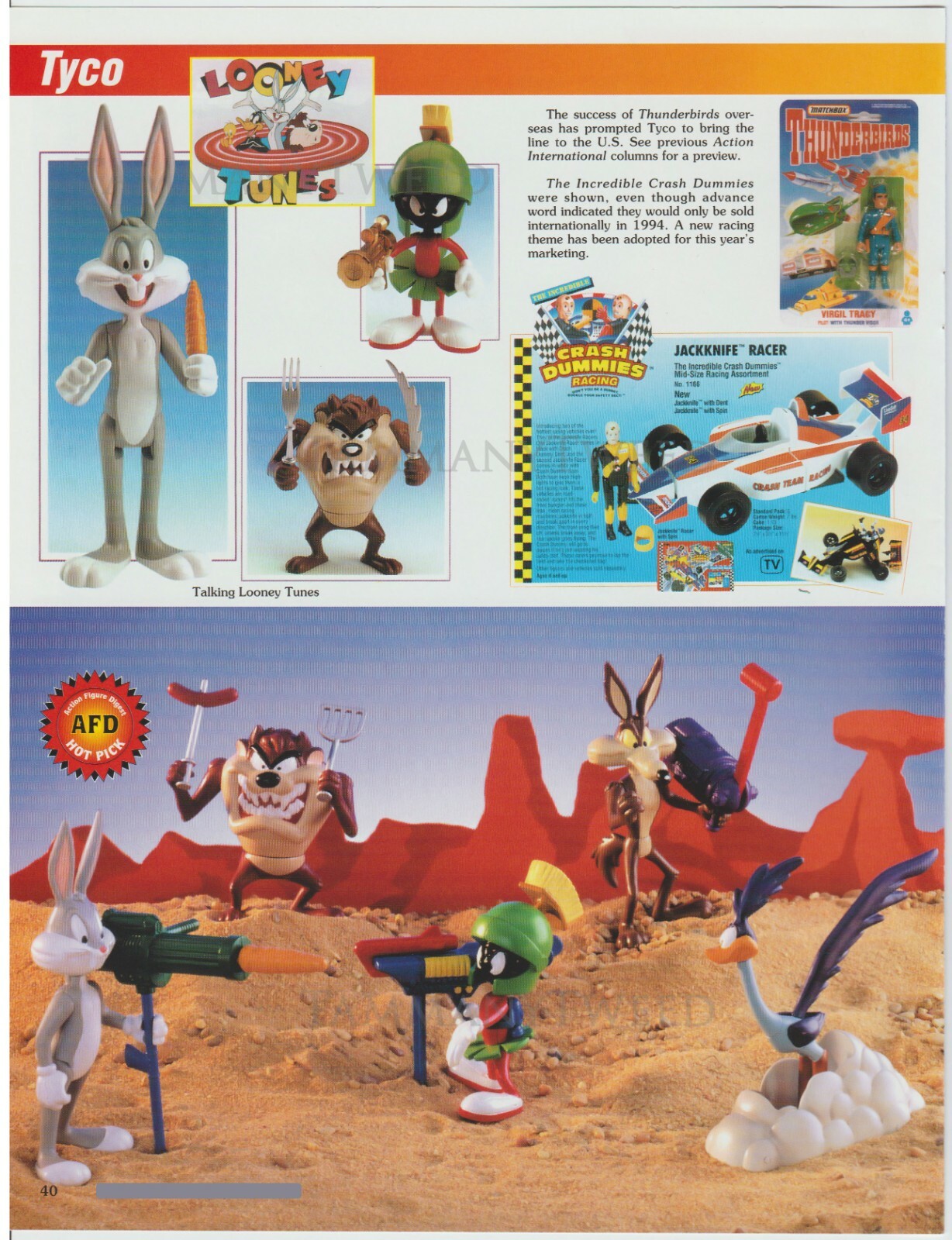 Looney Tunes - Tyco Action Figures - Rare Vintage Toys Print Ad ...