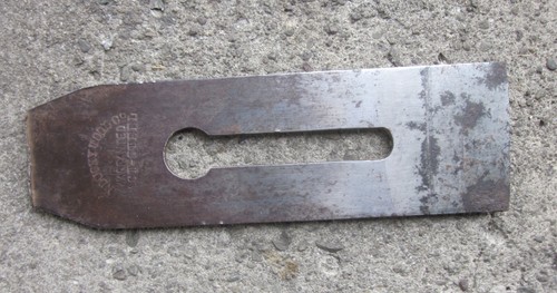 VTG ANTIQUE Wood Block Plane Blade signed Sandusky Tool Co | eBay