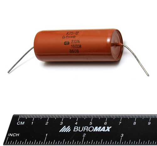2pcs PIO Capacitor 0.1uF 1600V K75-12 K40Y-9 Audio Amplifier USSR ...