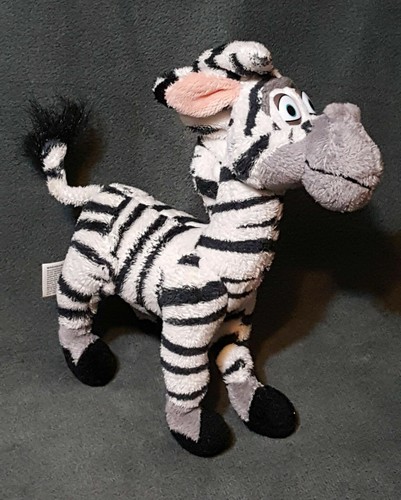 MADAGASCAR 7" ZEBRA MARTY PLUSH 2005 MOVIE RUSS DREAMWORKS STUFFED ...