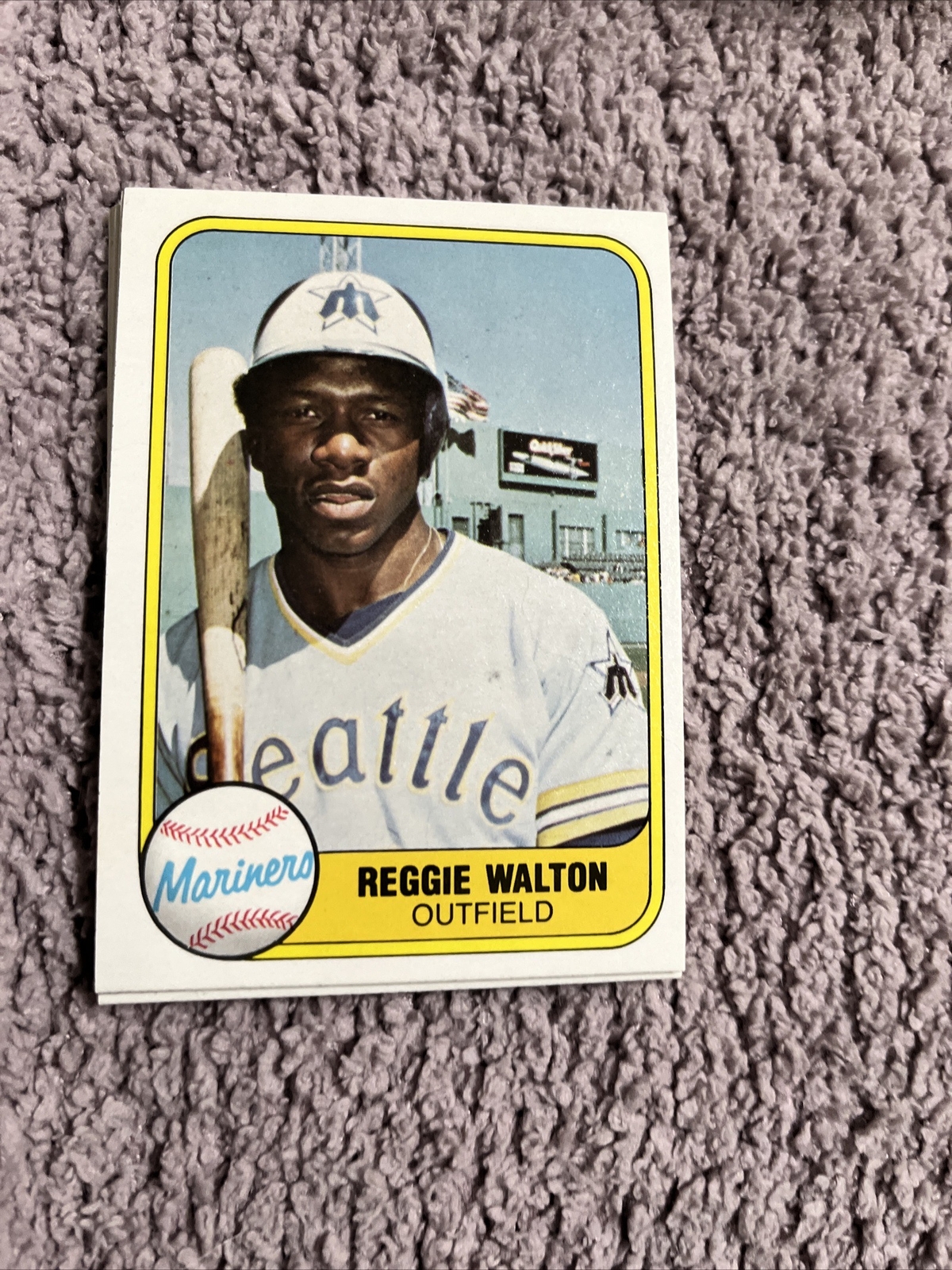 1981 Fleer Seattle Mariners Baseball Card #609 Reggie Walton | eBay