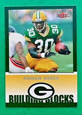 2002 Fleer Building Blocks Ahman Green #254 Green Bay Packers (4x Pro ...