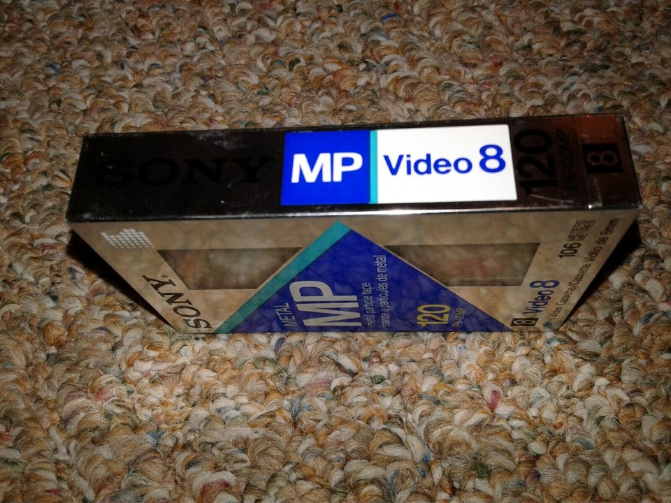 One New Sealed Sony 120 MP 8mm Video Cassette Standard Grade P6-120MP ...