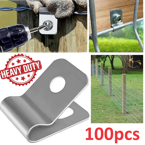 Galvanised clips Mesh Wire Weldmesh Fencing U Clip rolls fence cage ...
