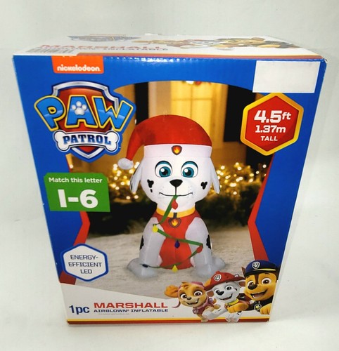 Paw Patrol Marshall Gemmy Christmas Airblown Inflatable 4.5 FT Yard ...