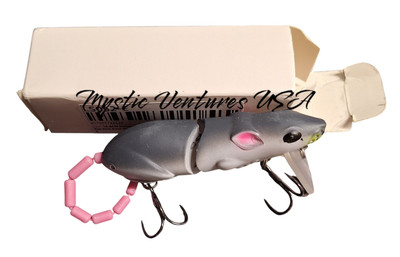 Multi Jointed Topwater Rat Mouse Fishing Lure Bass Lunker Lure Pike ...