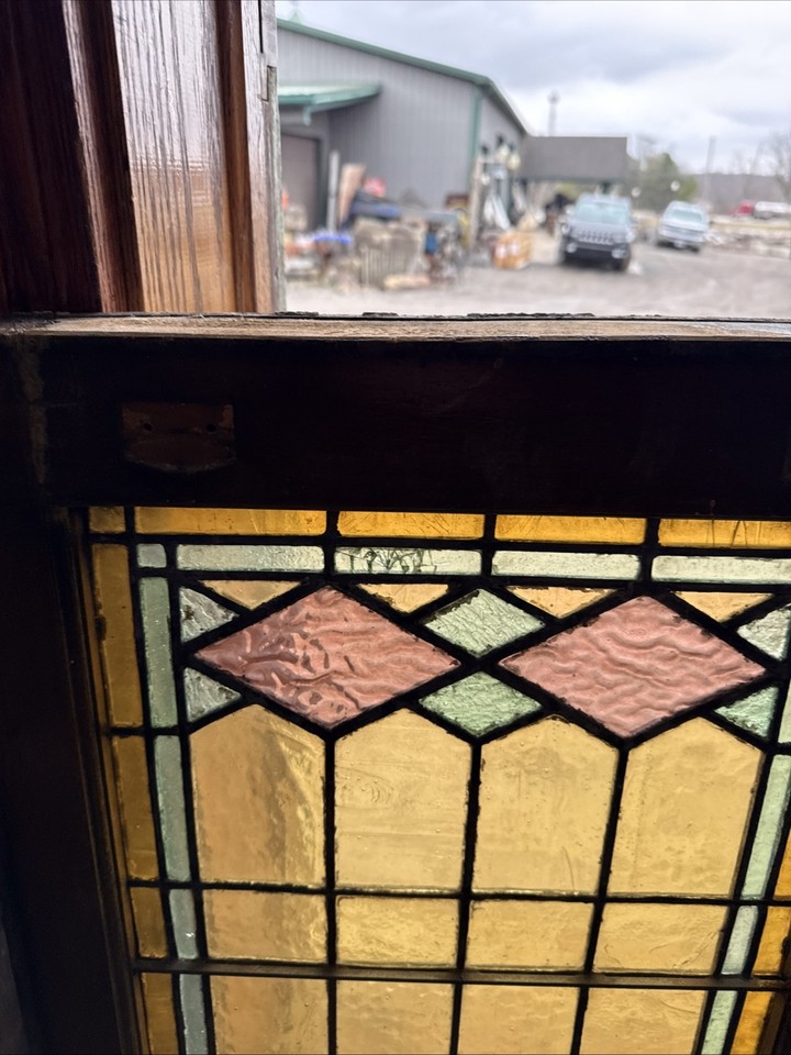 Sg5236 Two Av Price Each Antique Stained Glass Window 19.5 X 28 | eBay